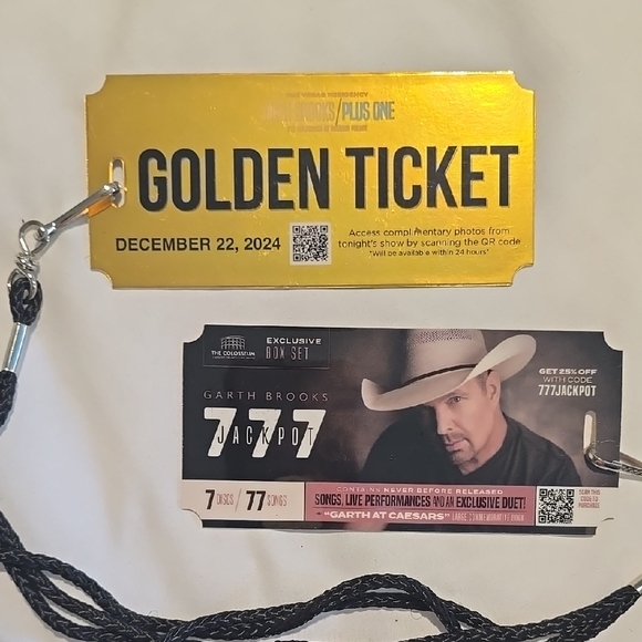 Other | Garth Brooks Plus One The Vegas Residency 2 Golden Tickets ...